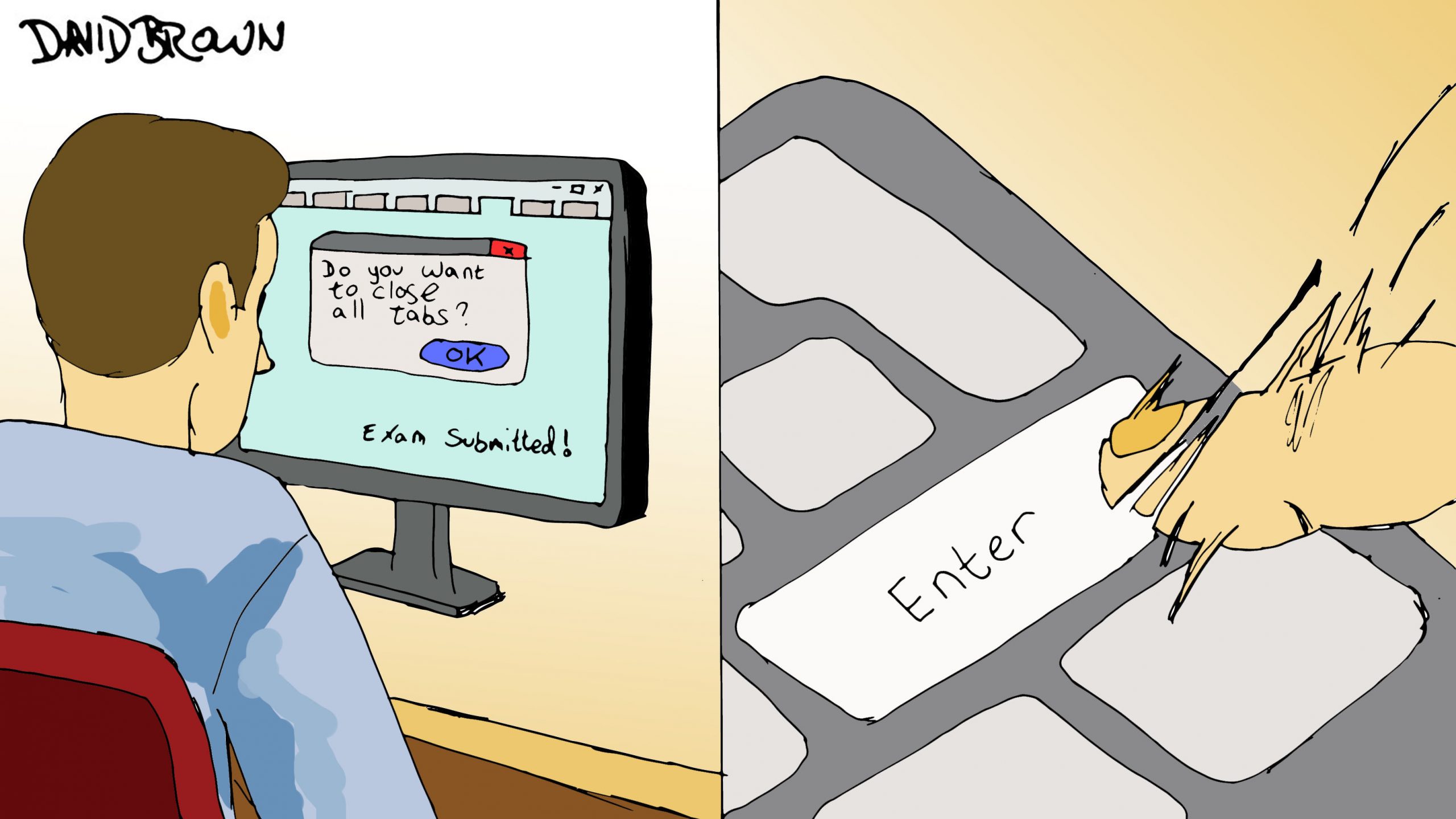 Never hit a button so fast