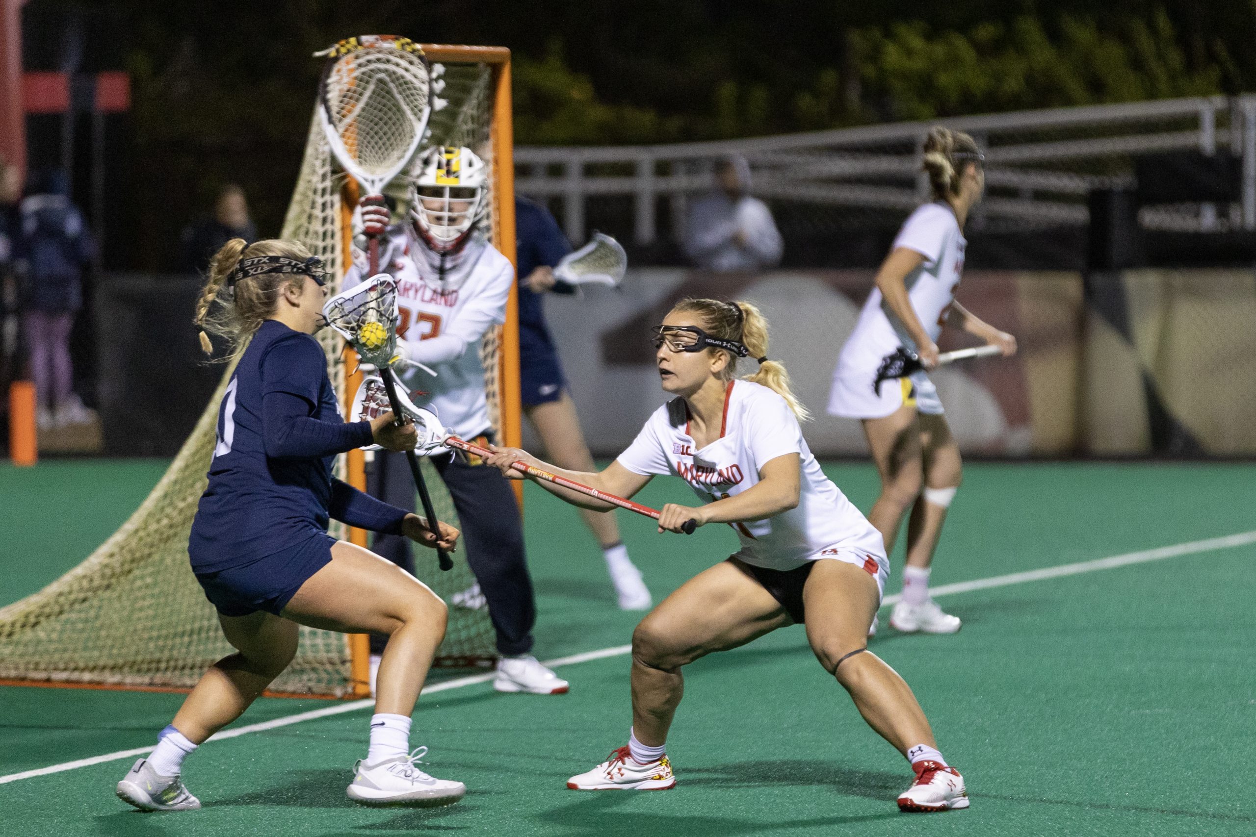 Smothering defense pushed Maryland women’s lacrosse past Penn State
