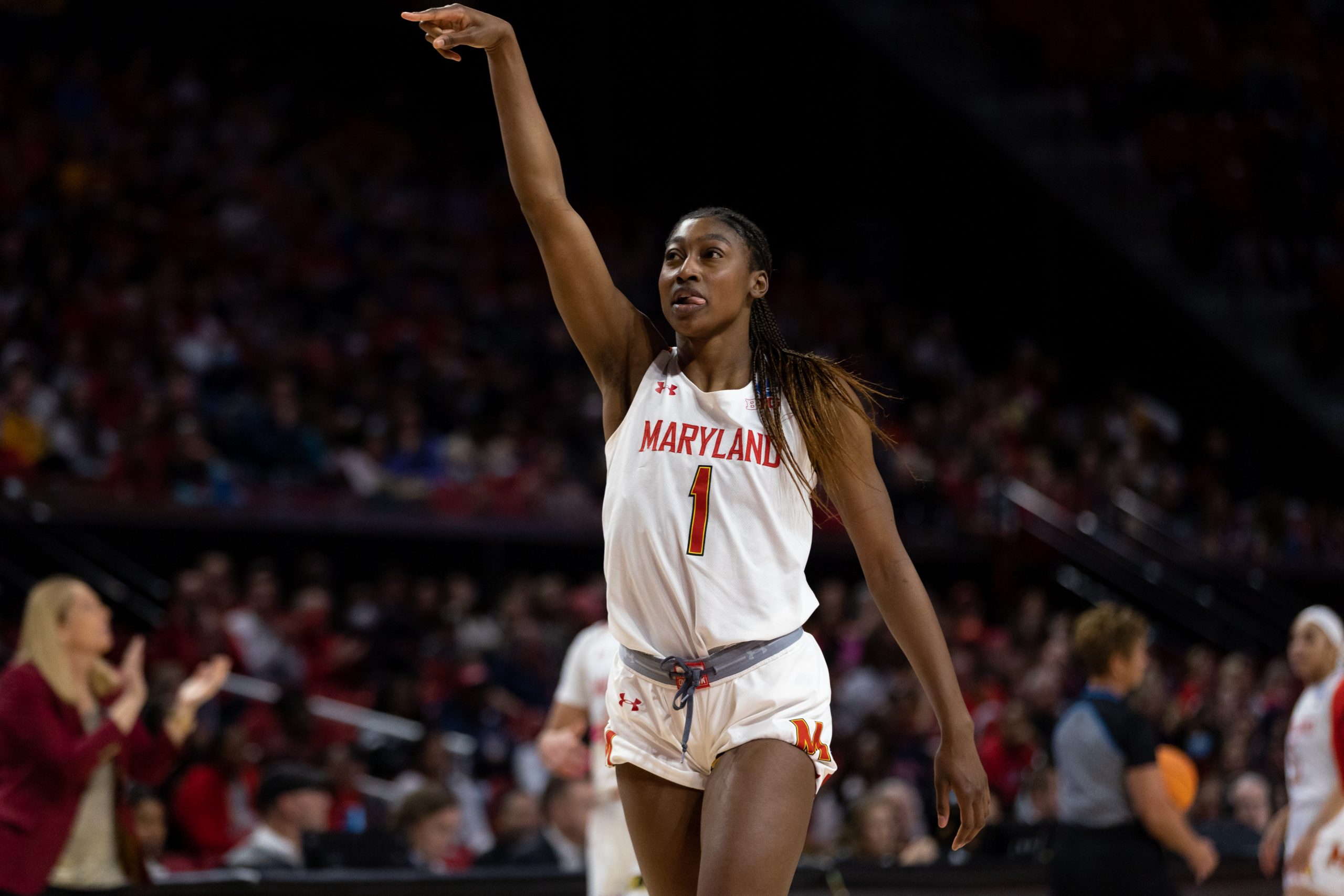 In potentially her last home game, Diamond Miller gave Maryland fans a ...