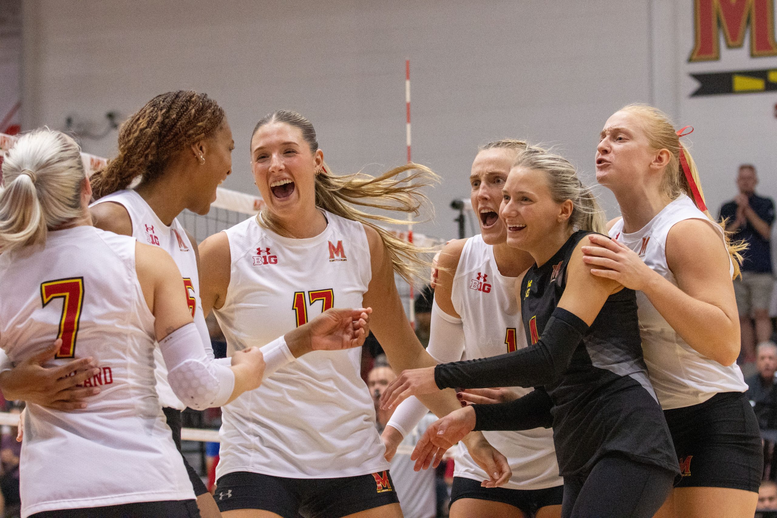 Maryland volleyball’s Sydney Bryant, Eva Rohrbach shined against Iowa