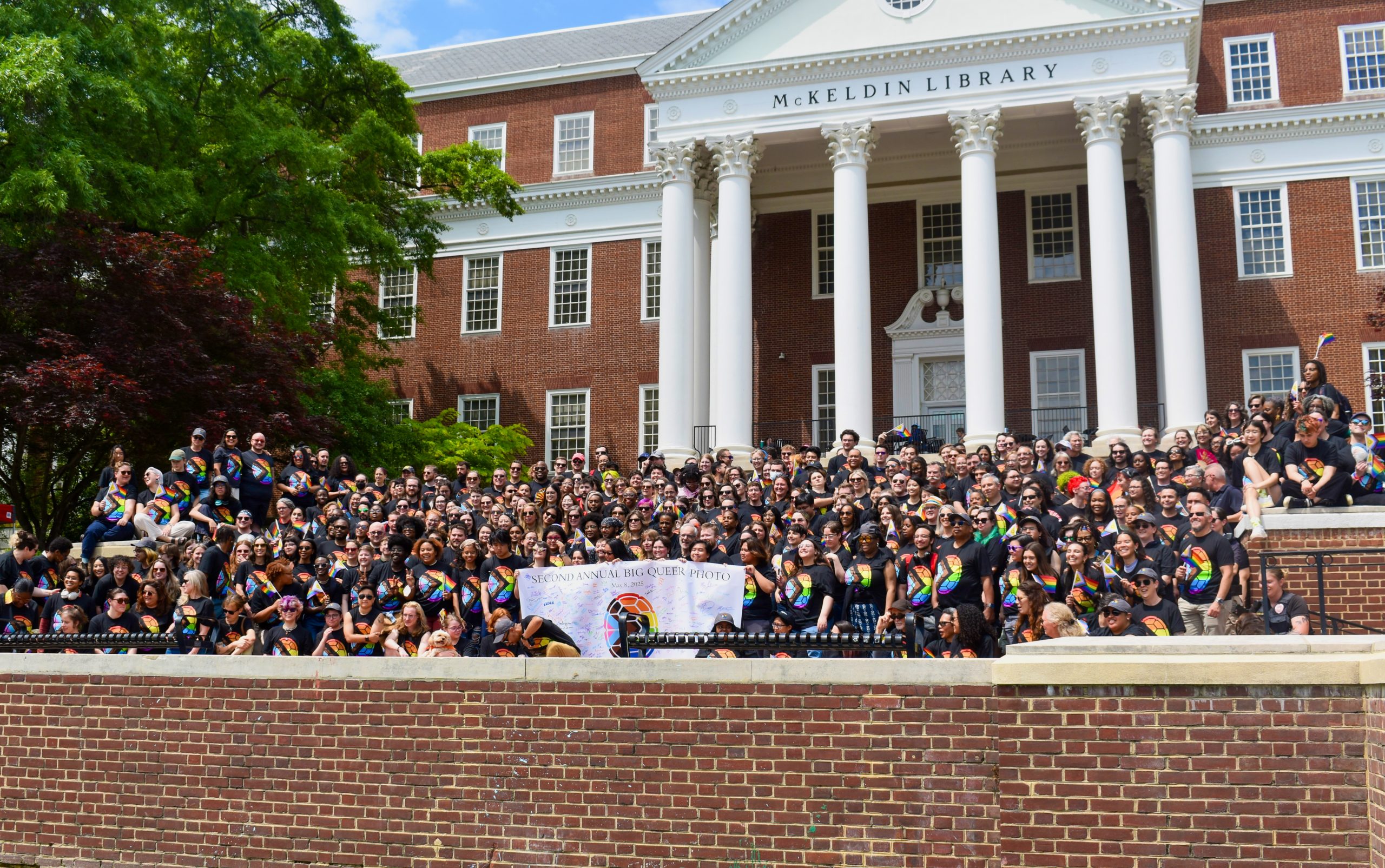Hundreds of UMD community members gather for second annual Big Queer Photo