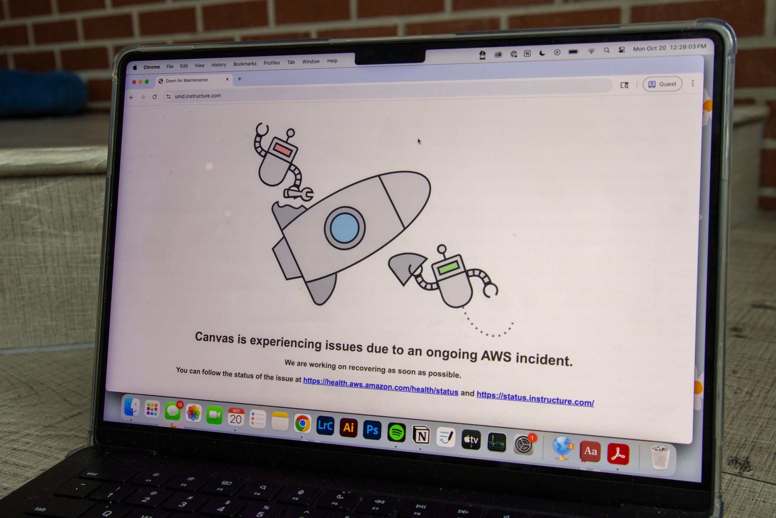 UPDATED: UMD’s Canvas back online after web services outage